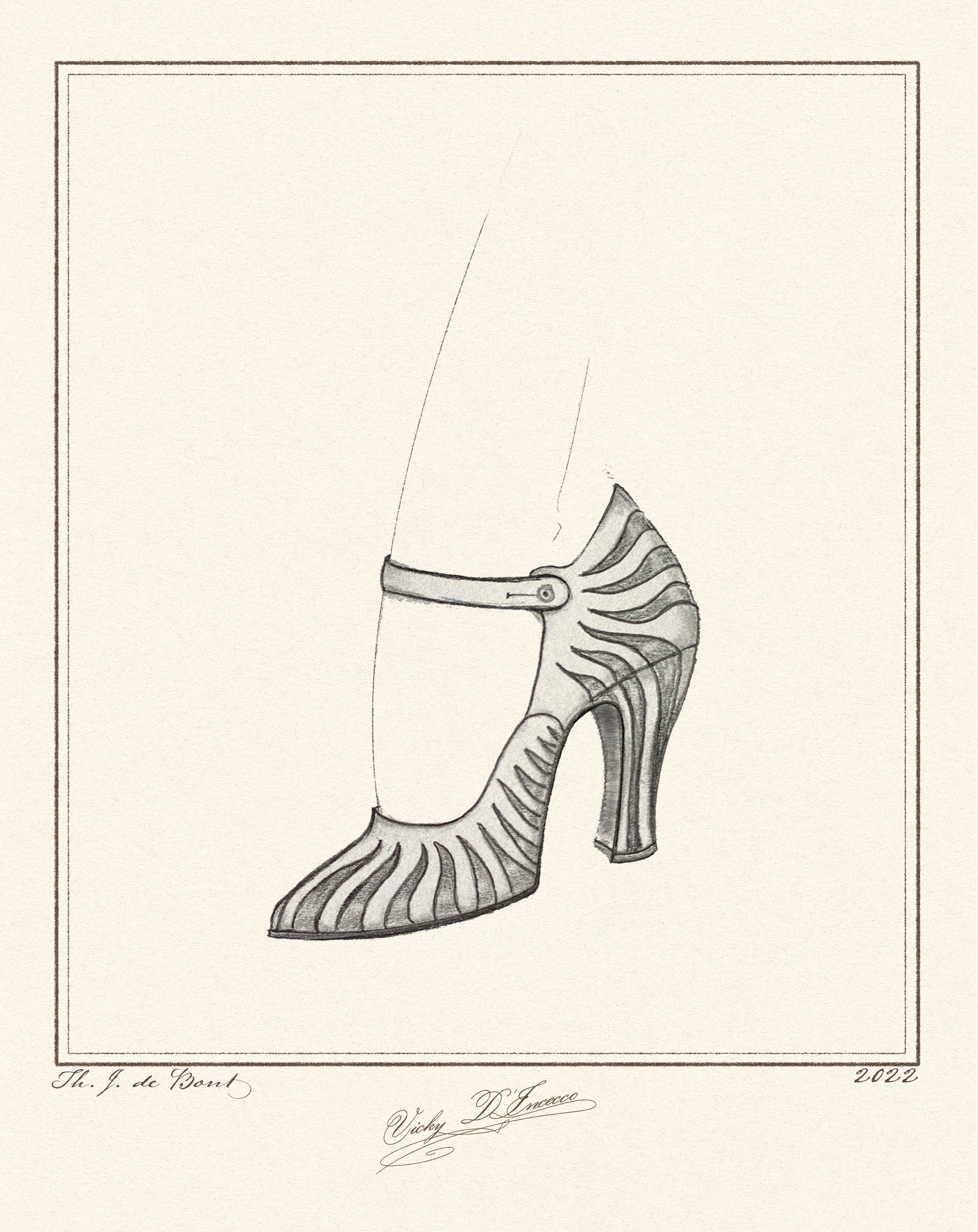 Flapper #1 | Graphite Sketch – VICKY D'INCECCO